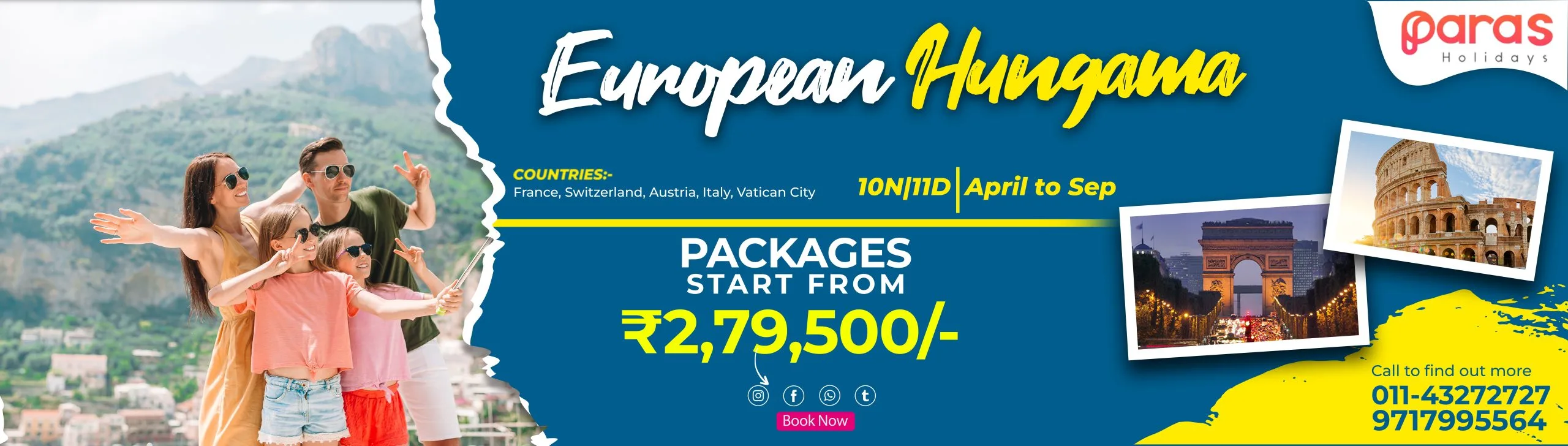 Best Tour & Travel Agency in Delhi | Paras Holidays